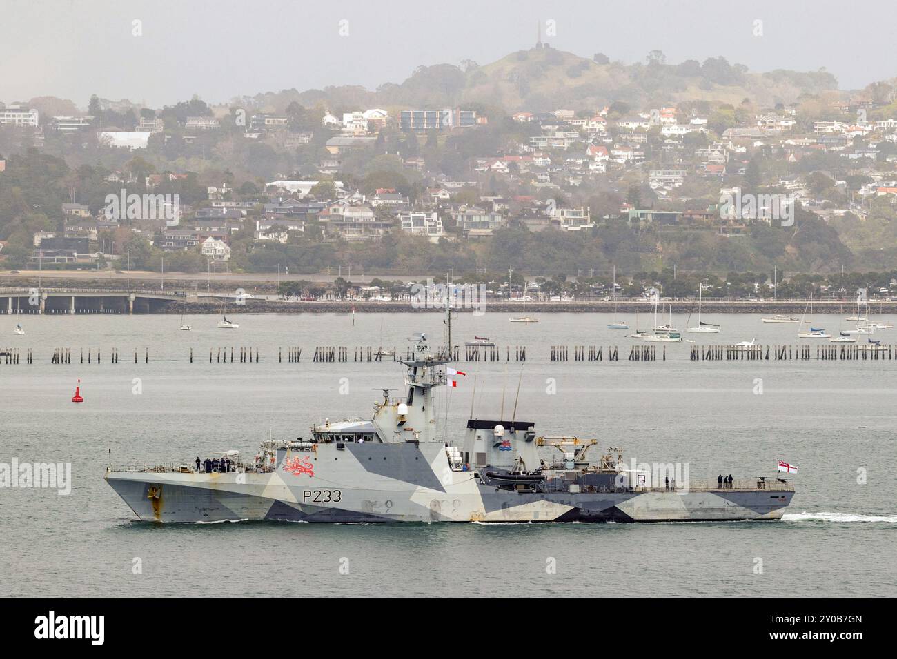 Auckland, New Zealand, 02 Sep, 2024. HMS Tamar, a Batch 2 River-class ...
