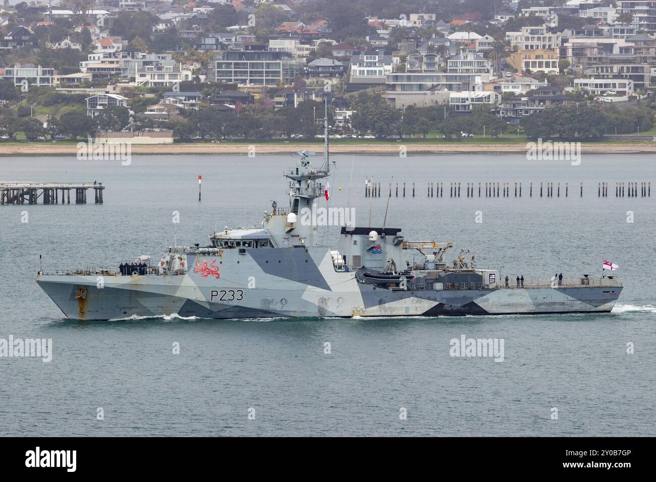 Auckland, New Zealand, 02 Sep, 2024. HMS Tamar, a Batch 2 River-class ...