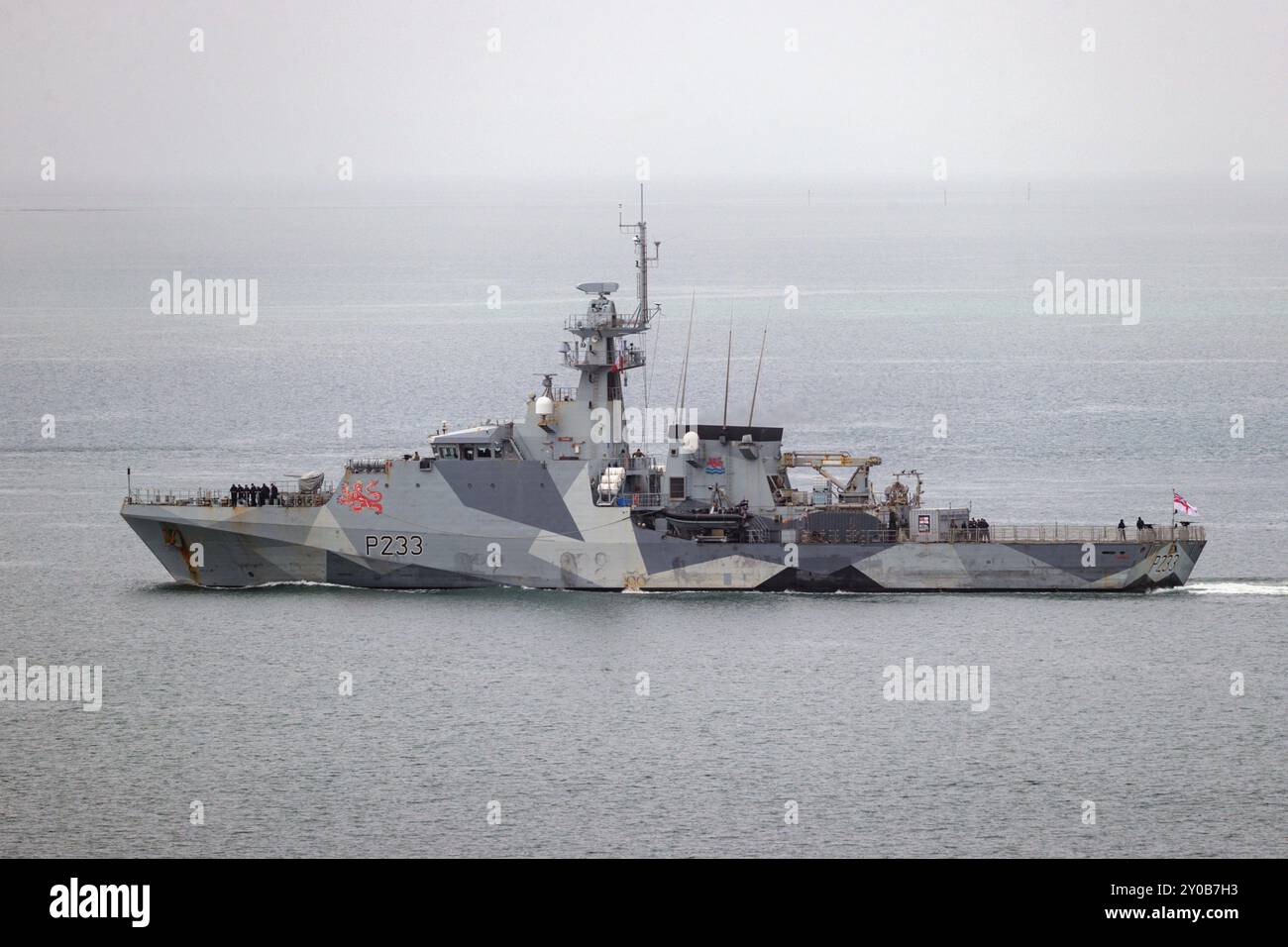 Auckland, New Zealand, 02 Sep, 2024. HMS Tamar, a Batch 2 River-class ...