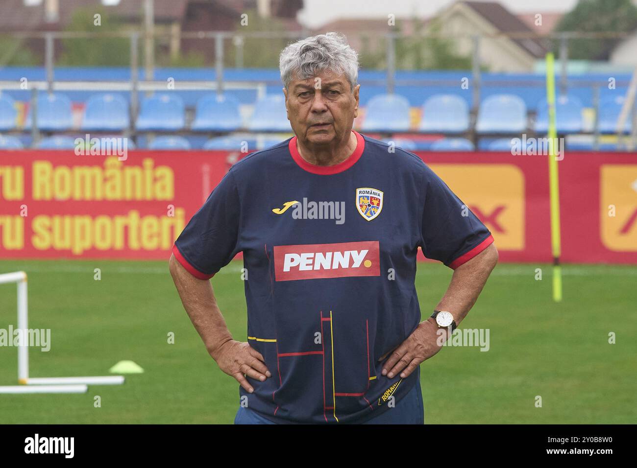 Bucharest, Romania. 1st Sep, 2024: Mircea Lucescu, the new coach of the ...