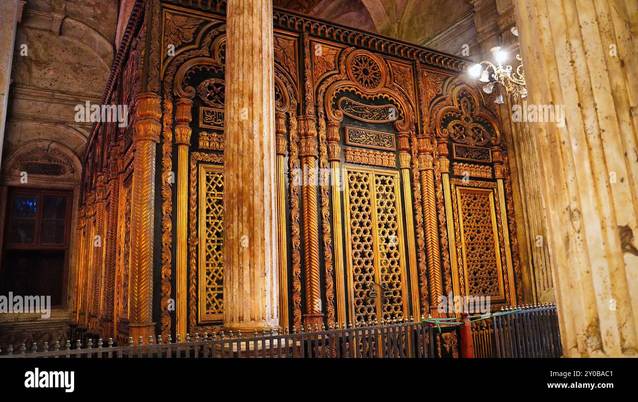 Mausoleum of Muhammad Ali inside the Muhammad Ali Mosque completed by ...