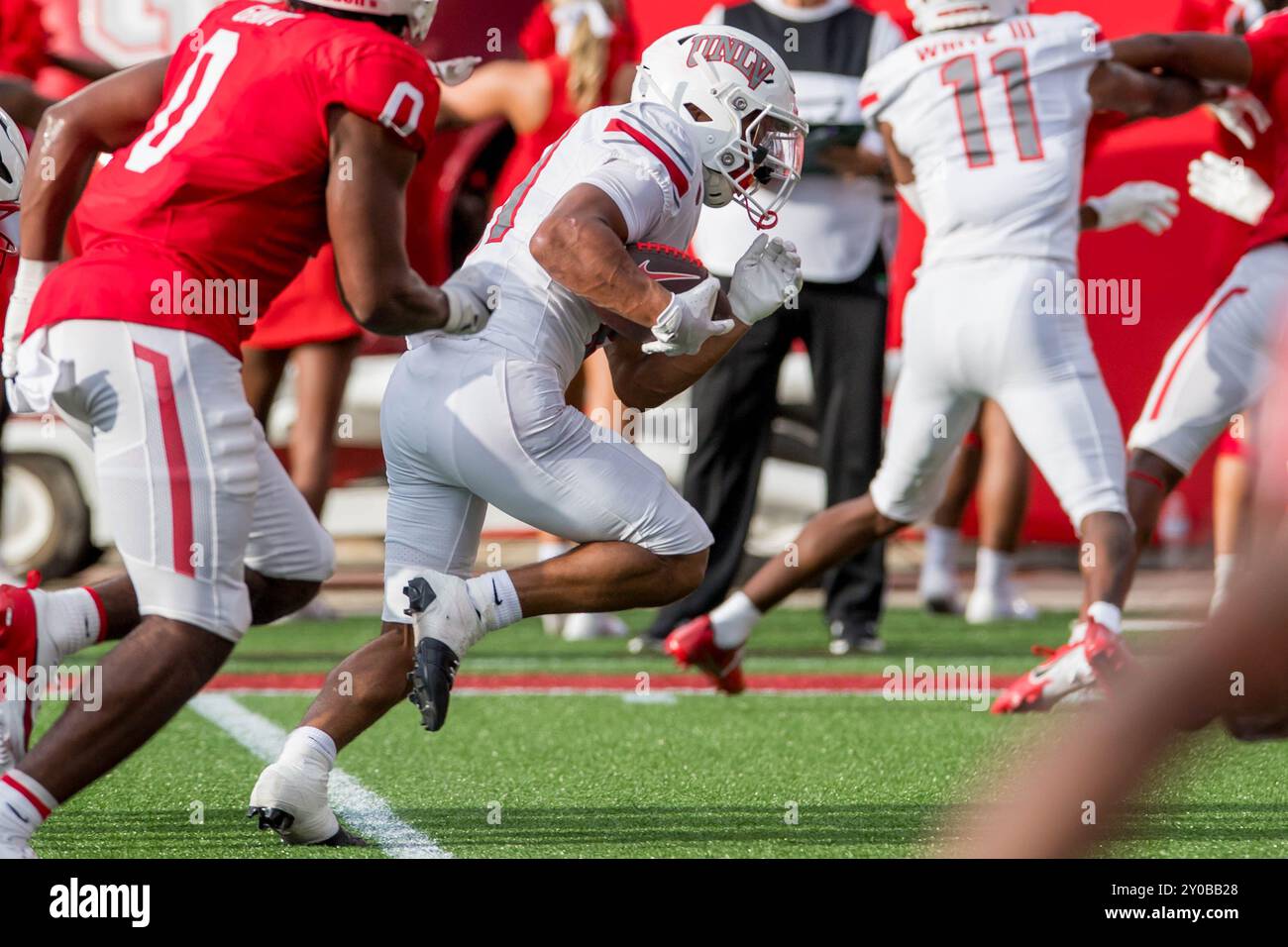 August 31, 2024: UNLV Rebels wide receiver Jacob De Jesus (21) runs ...