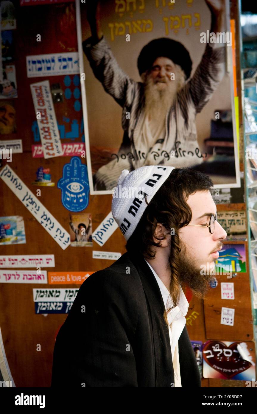 A religious book and DVD shop of the Geula ultra-Orthodox neighborhood ...