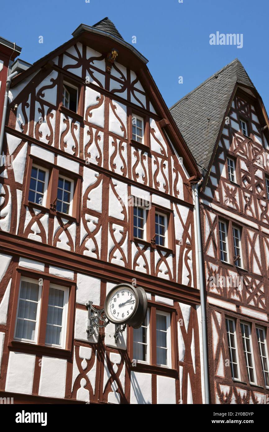 Half-timbered houses in the historical centre of Trier, the oldest city ...