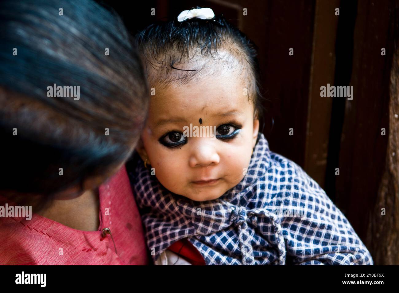 Portrait of a young Nepali boy taken Kathmandu valley, Nepal Stock ...