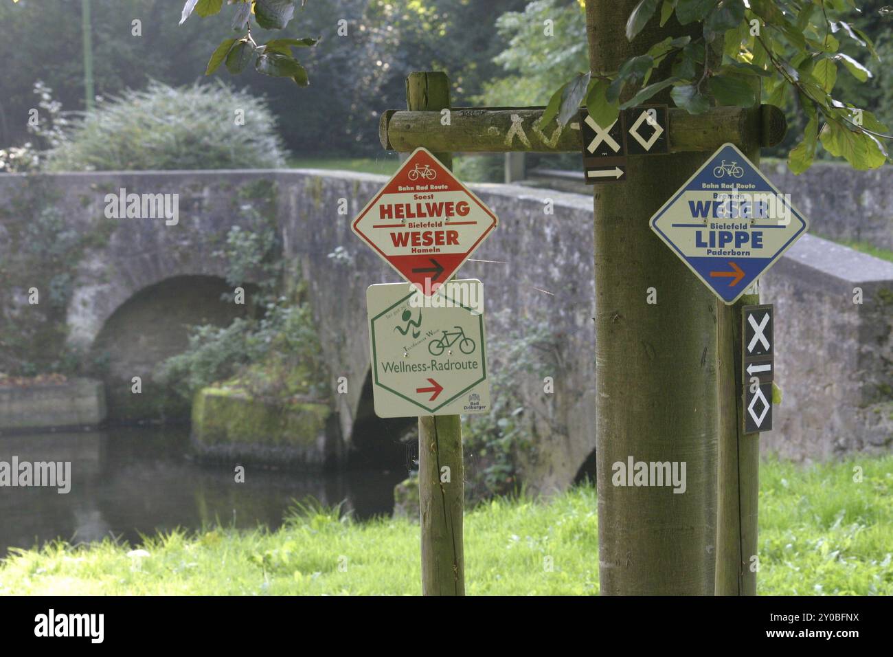 Cycle path junction hi-res stock photography and images - Alamy