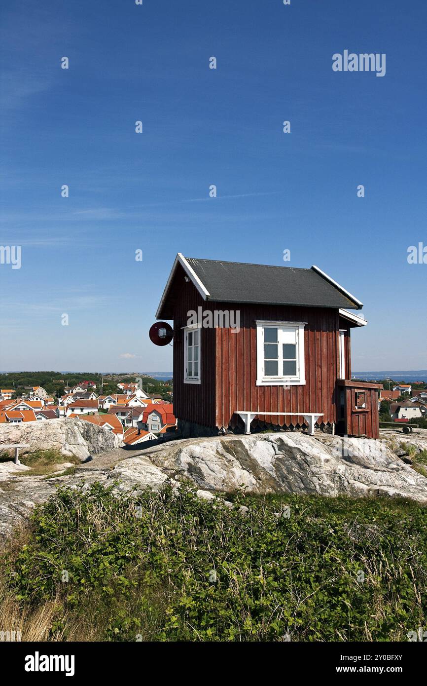 Swedish hut on a top of a hill Stock Photo - Alamy