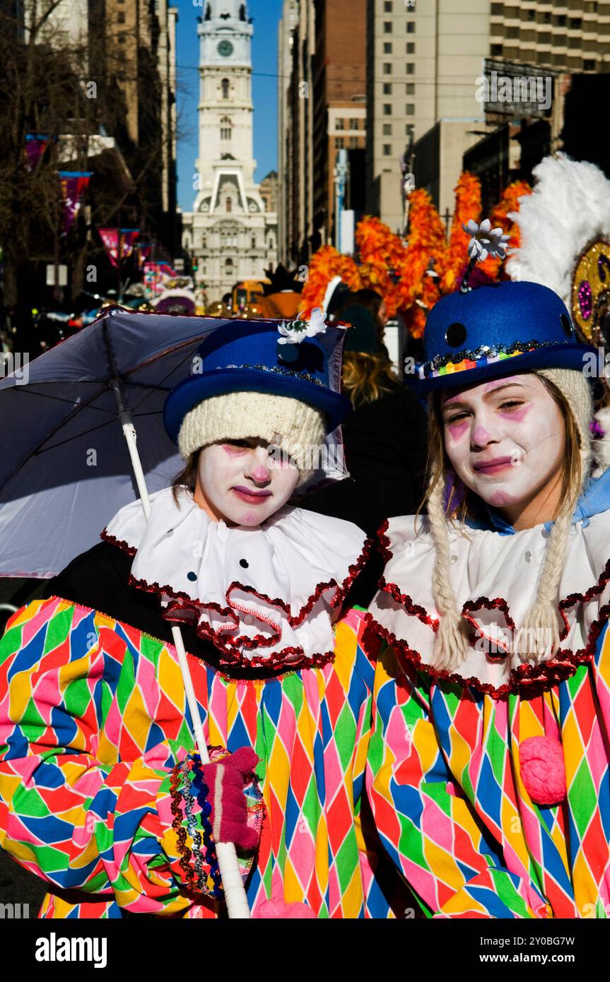 The famous Mummers parade on Broad street in Philadelphia Stock Photo ...