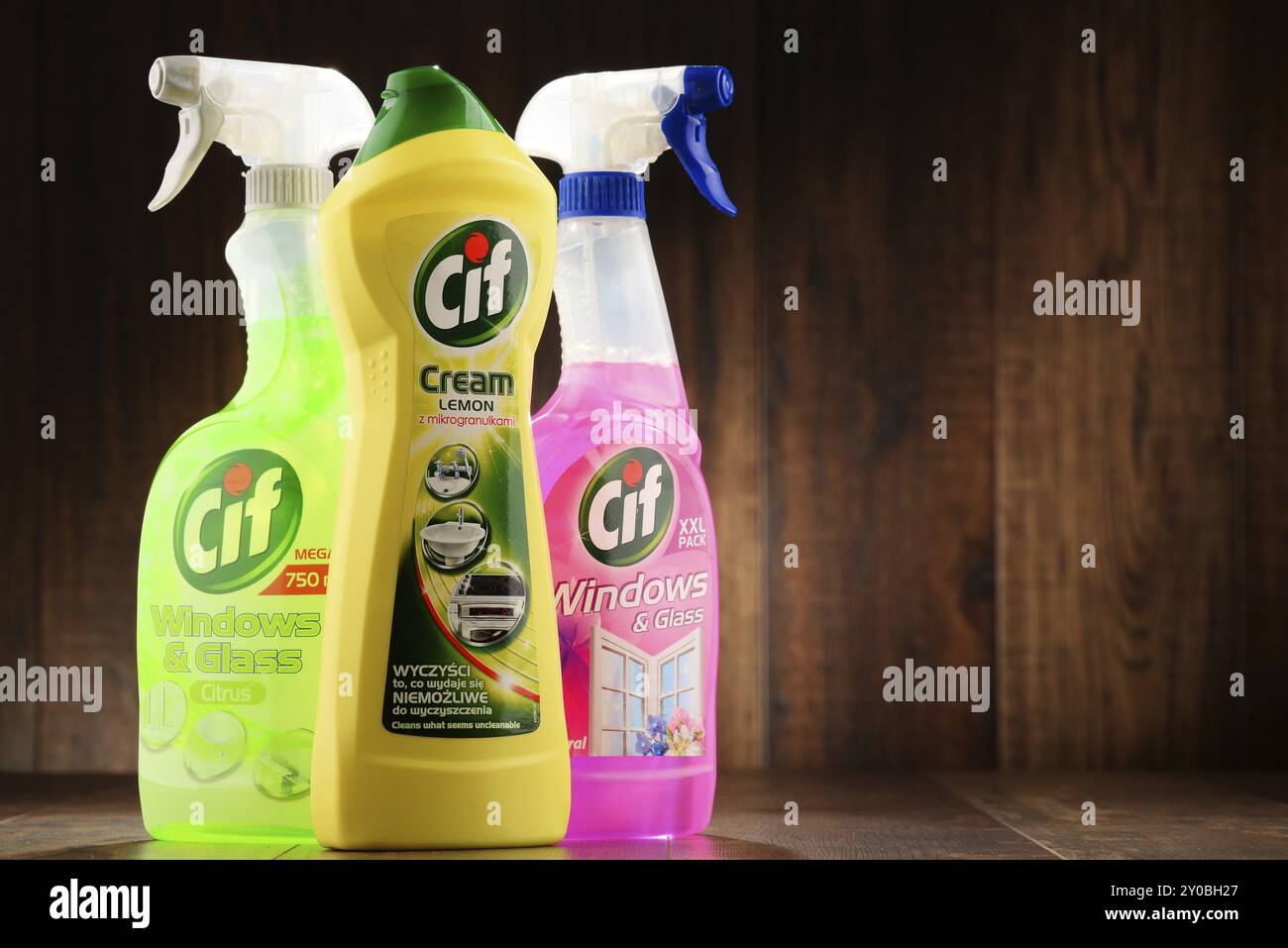 Cif is a brand of household cleaning products manufactured by Unilever ...
