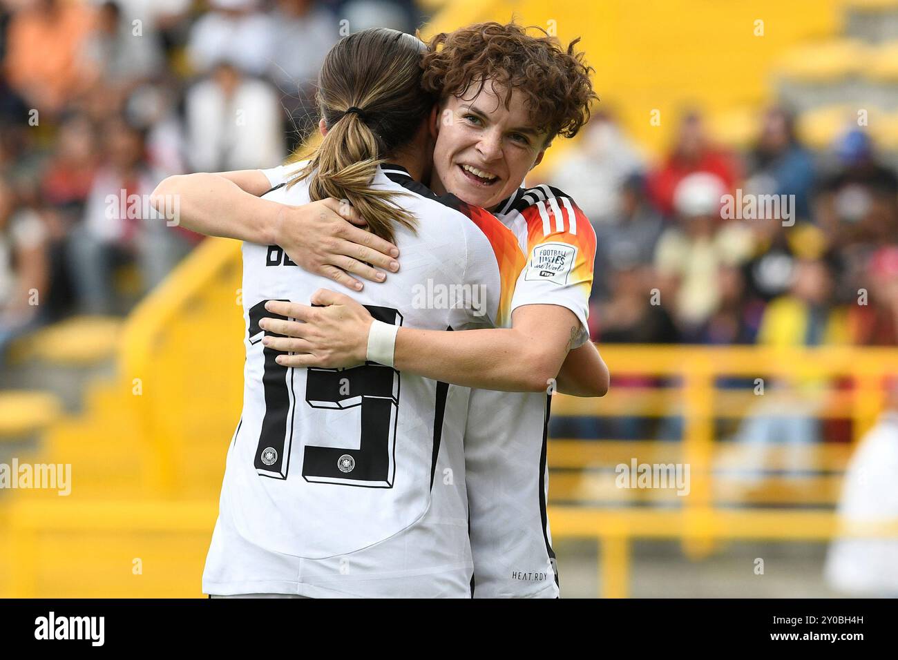 Bogota, Colombia. 01st Sep, 2024. Loreen Bender of Germany celebrates ...