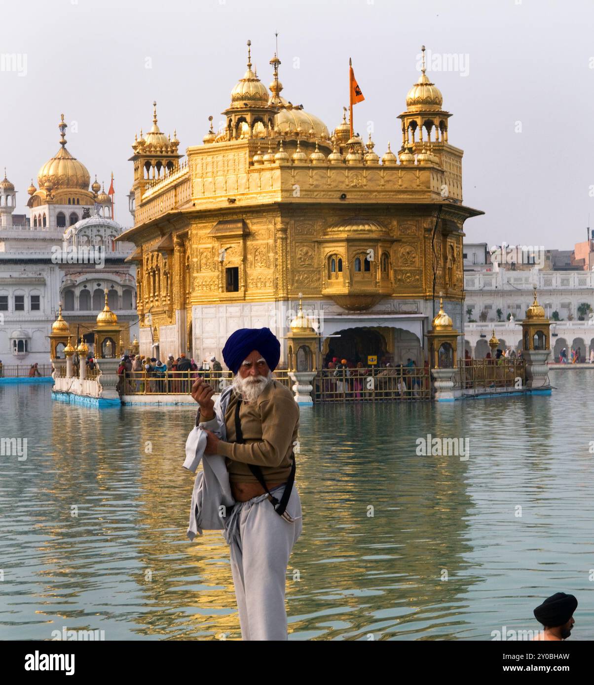 Praying by the Golden temple in Amritsar, Punjab, India Stock Photo - Alamy