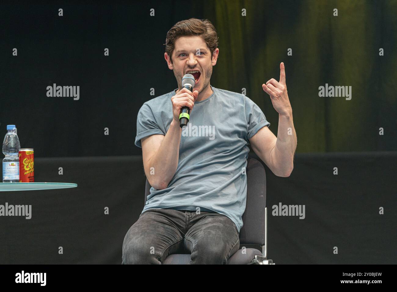 STUTTGART, GERMANY, JUN 29th 2019: Iwan Rheon (*1985, Welsh actor ...