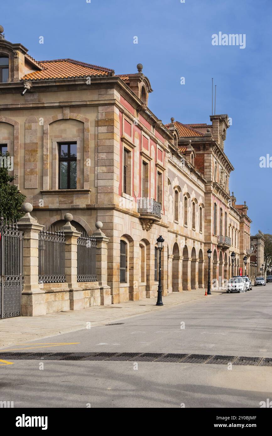 Parliament building of the Catalonian government in Barcelona, Spain ...