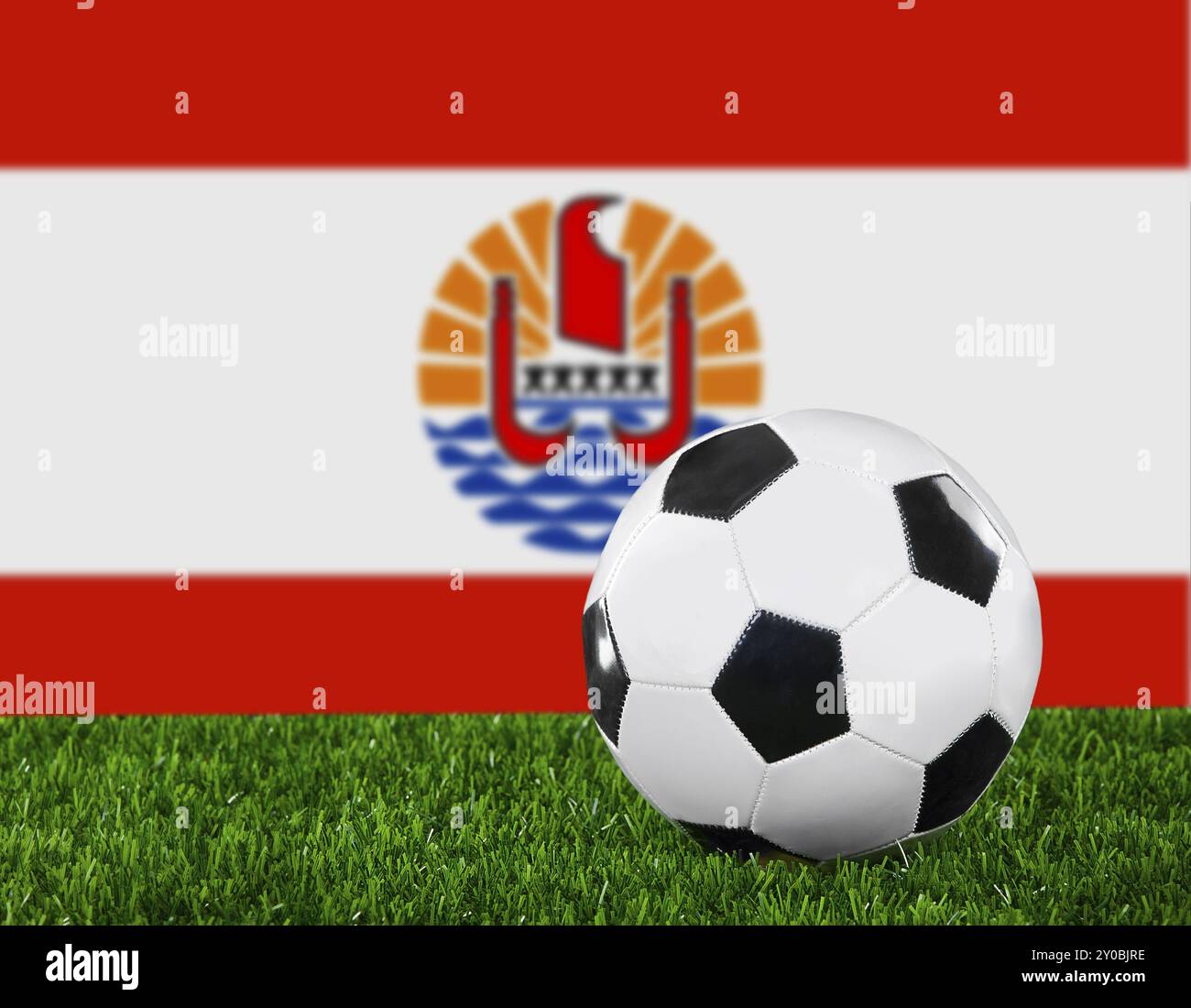 French polynesia flag soccer hi-res stock photography and images - Alamy