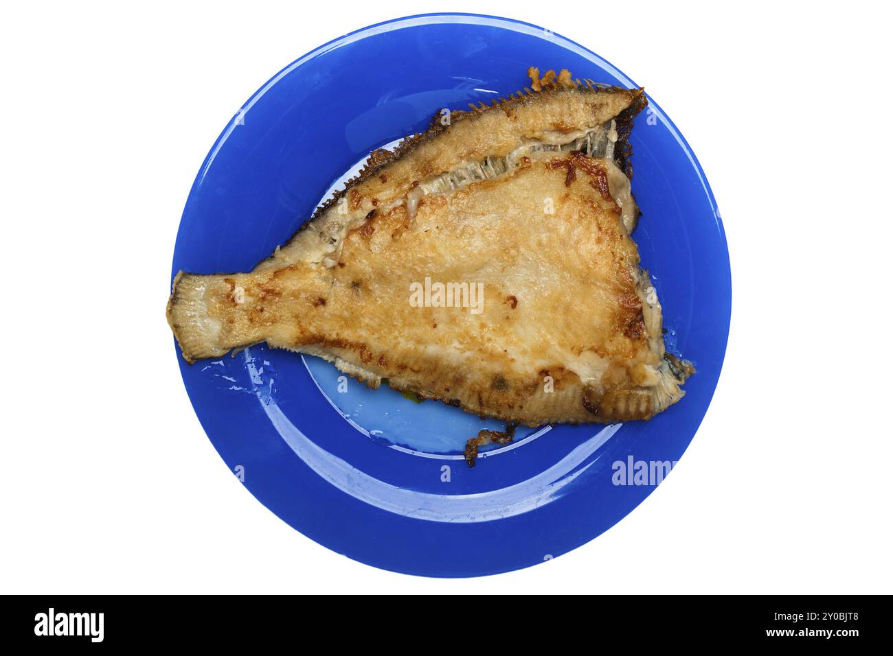 Healthy eating seafood, prepared fried fish plate Stock Photo - Alamy
