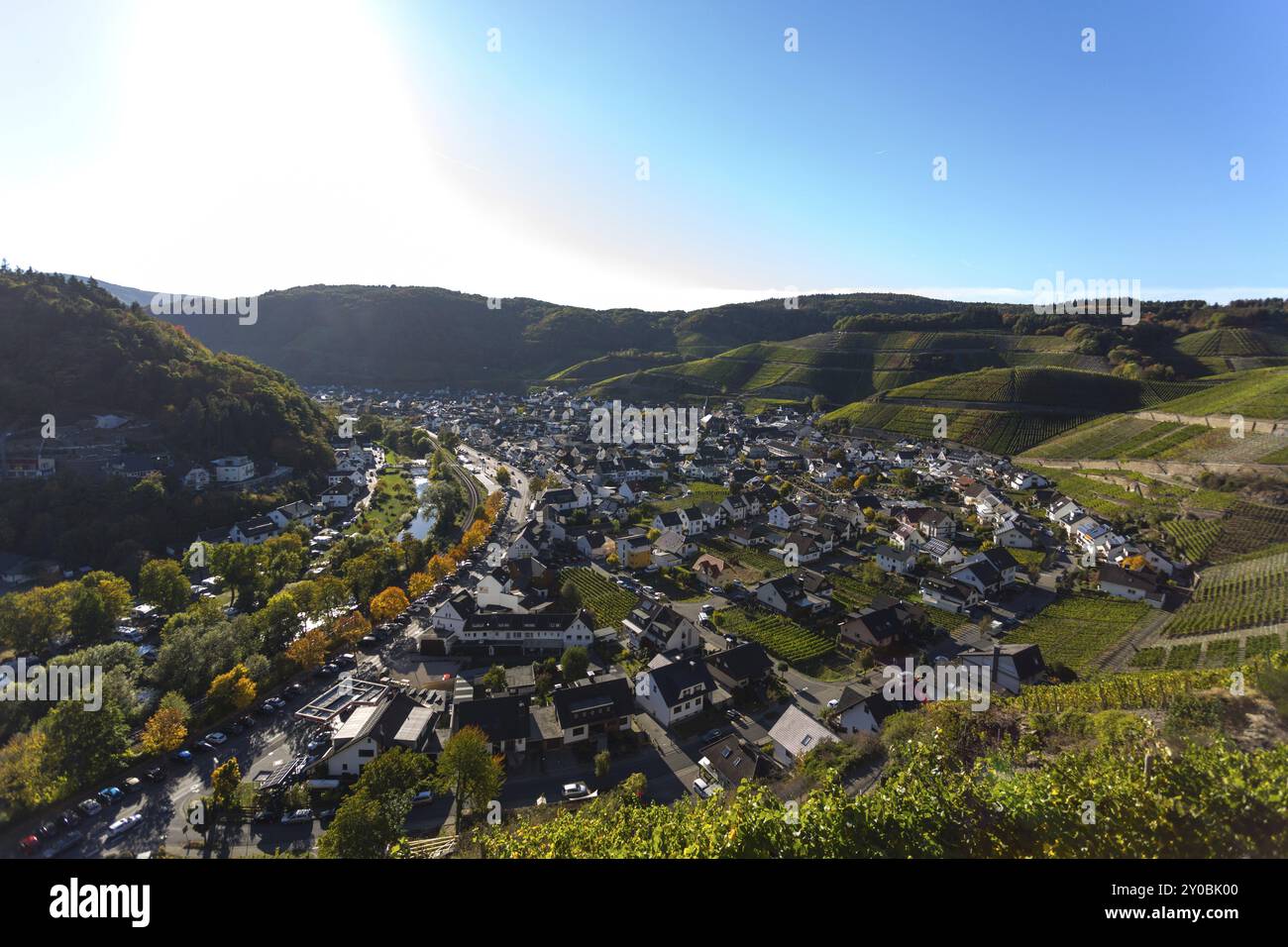Wine village Rech on the red wine hiking trail in the Ahr valley Stock Photo - Alamy