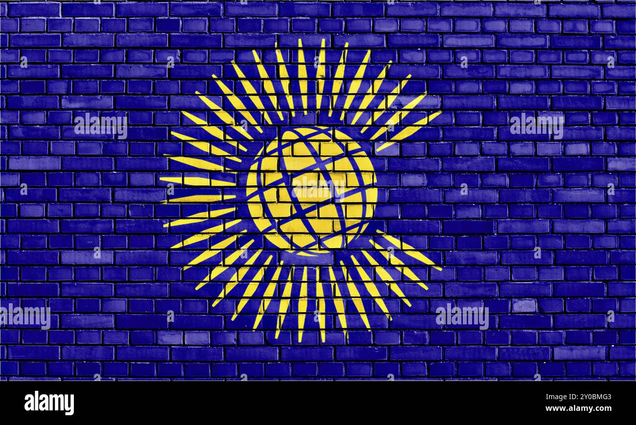 Flag of Commonwealth painted on brick wall Stock Photo - Alamy