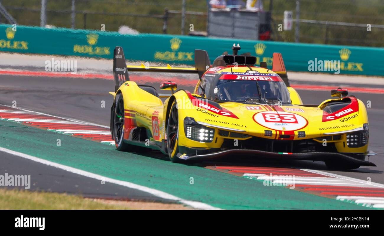 Austin, USA. 01st Sep, 2024. AF Corse Hypercar (83) driven by Robert ...