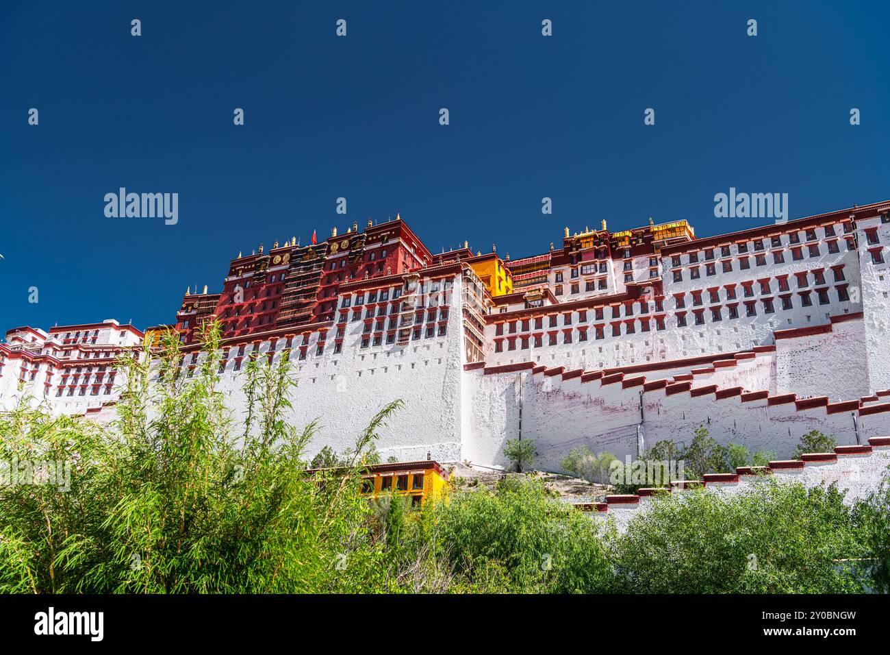 Panorama of Potala Palace, Tibet (China, Asia). Fantastic photo of the ...