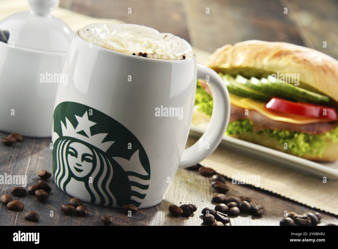 Starbucks, coffee company and coffeehouse chain, founded in Seattle, Wa ...