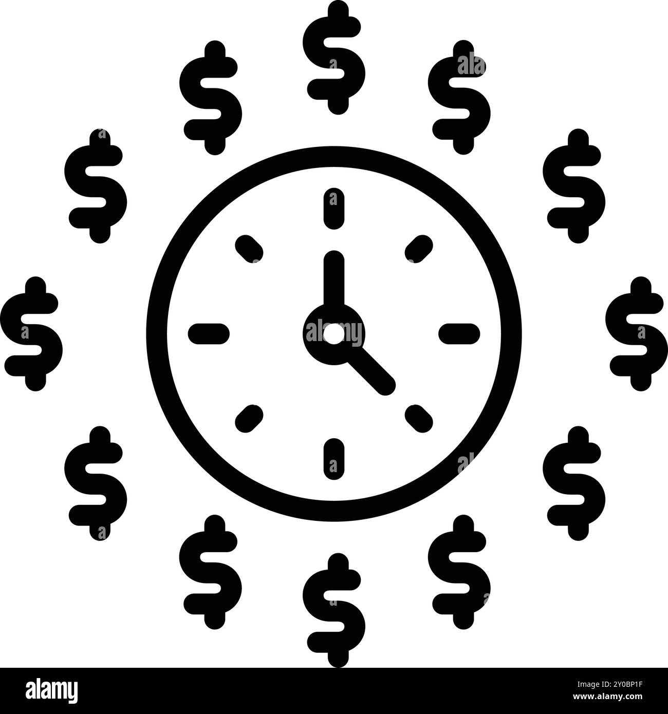 Hourly rate Stock Vector Images - Alamy
