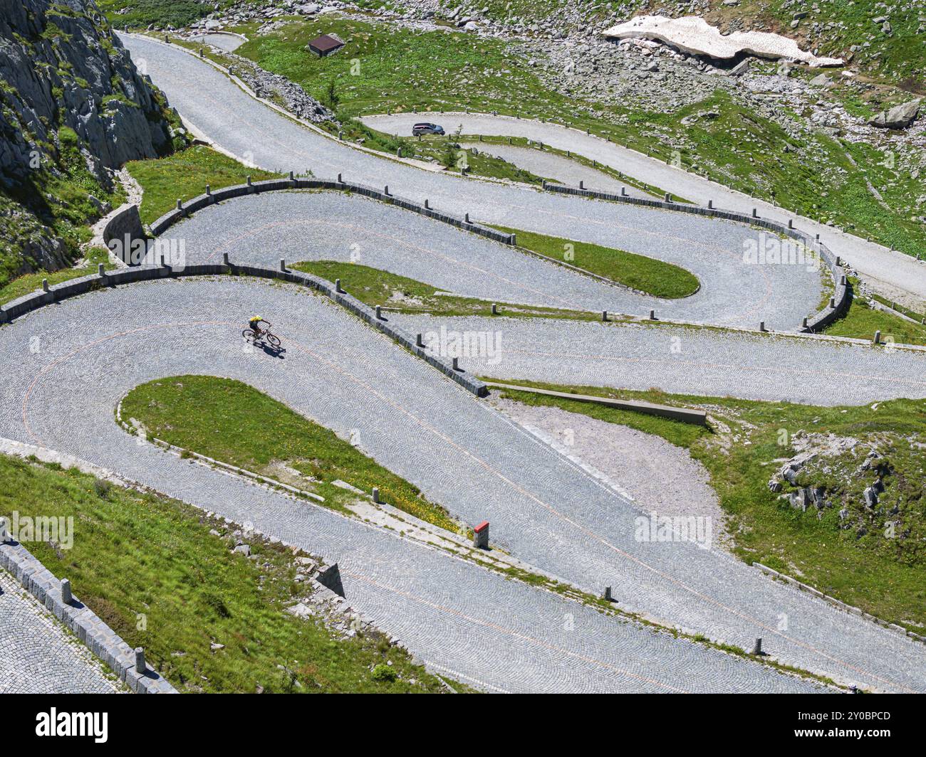 La Tremola, the world-famous serpentine road through the Val Tremolo ...