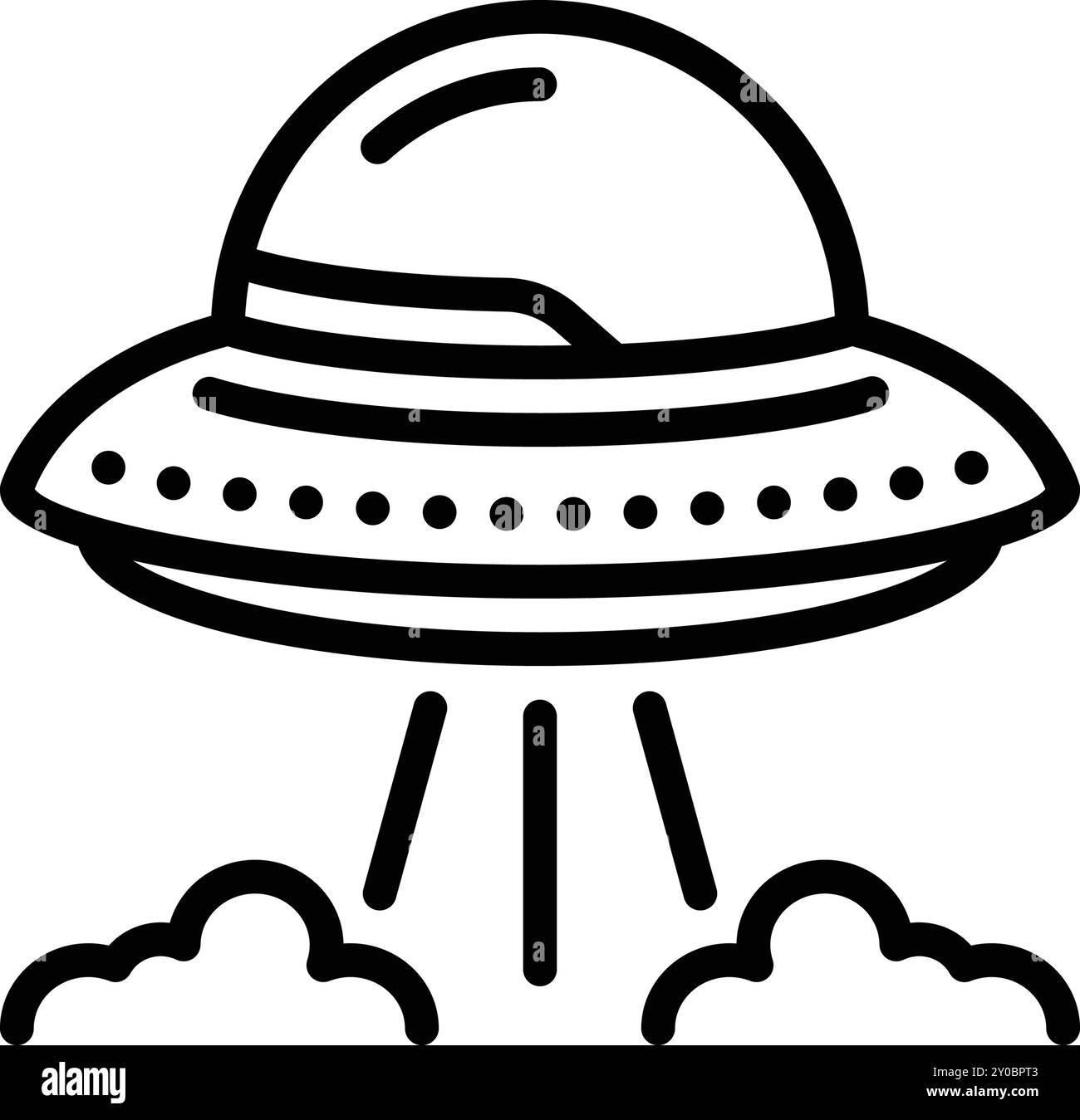 Icon for flying saucer, ufo Stock Vector Image & Art - Alamy