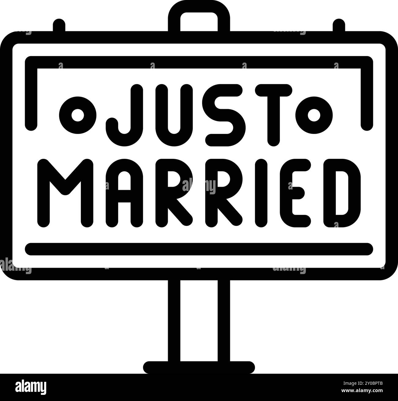 Icon for just married sign, marriage Stock Vector Image & Art - Alamy