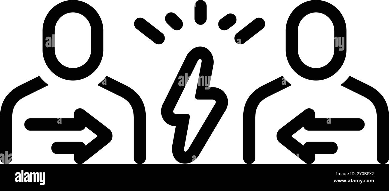 Icon for confrontation, encounter Stock Vector Image & Art - Alamy