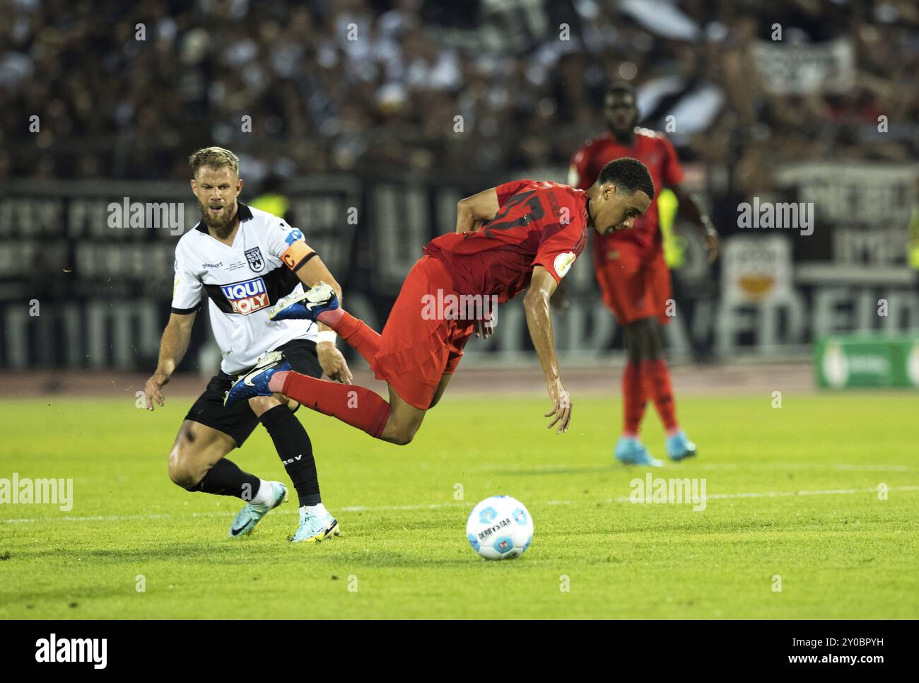 Football match, Jamal MUSIALA FC Bayern Munich right, literally ...