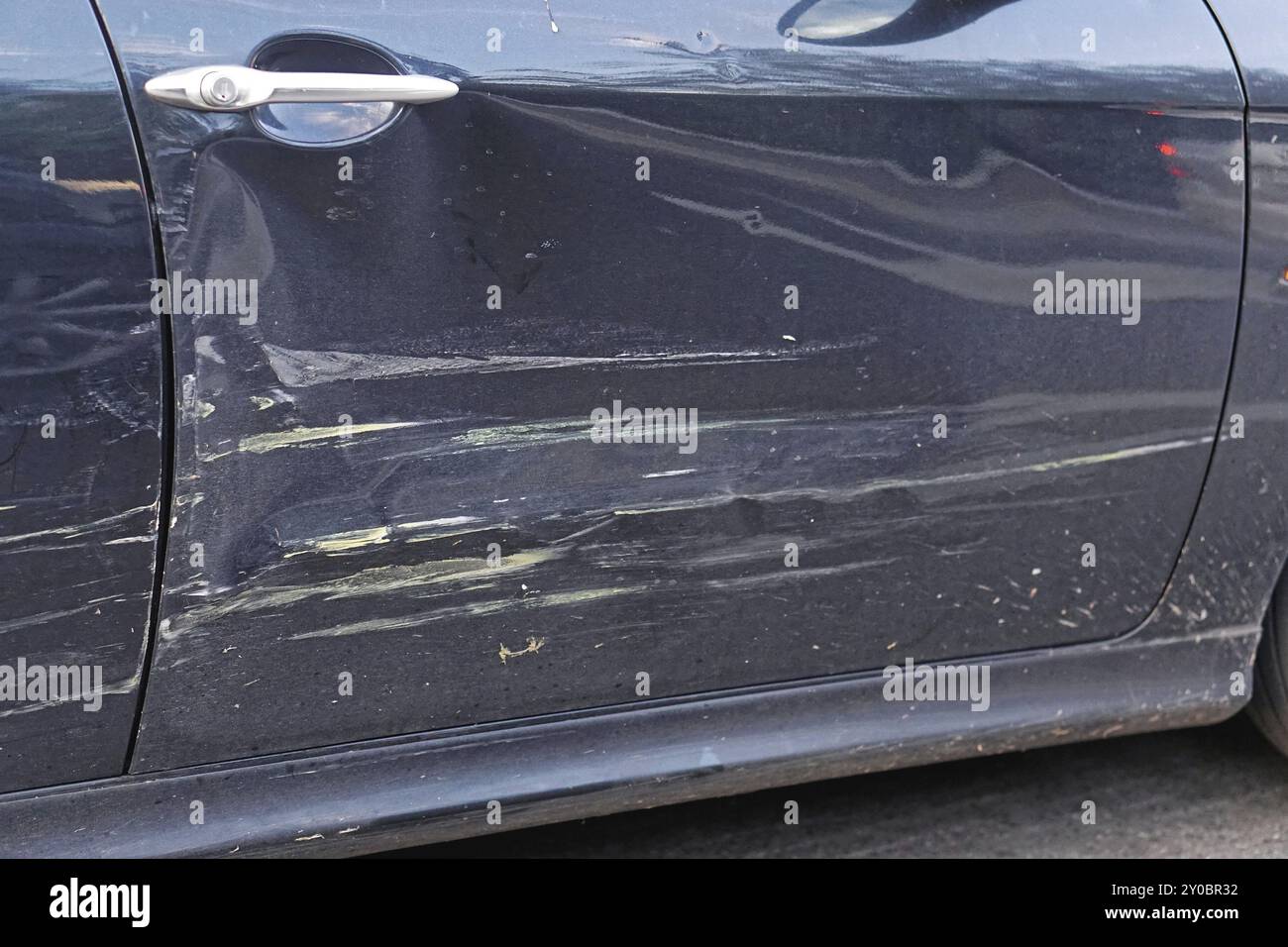 Car body damage dents traffic accident Stock Photo - Alamy