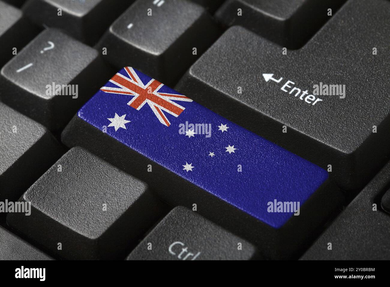 The Australian flag button on the keyboard. close-up Stock Photo - Alamy