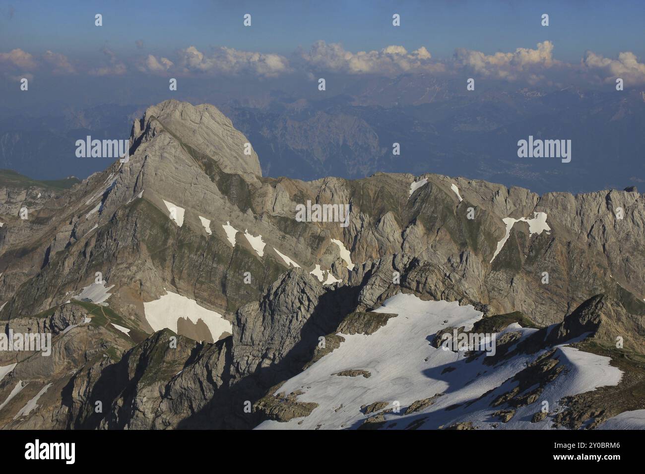 Altmann, mountain of the Alpstein chain, Canton Appenzell Stock Photo ...