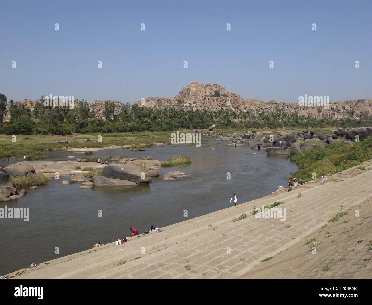 Tungabhadra River, Hampi, India, Asia Stock Photo - Alamy