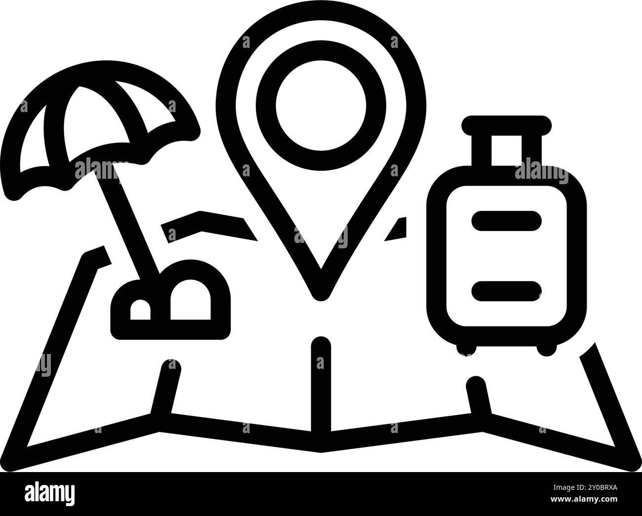 Icon for destination, map Stock Vector Image & Art - Alamy