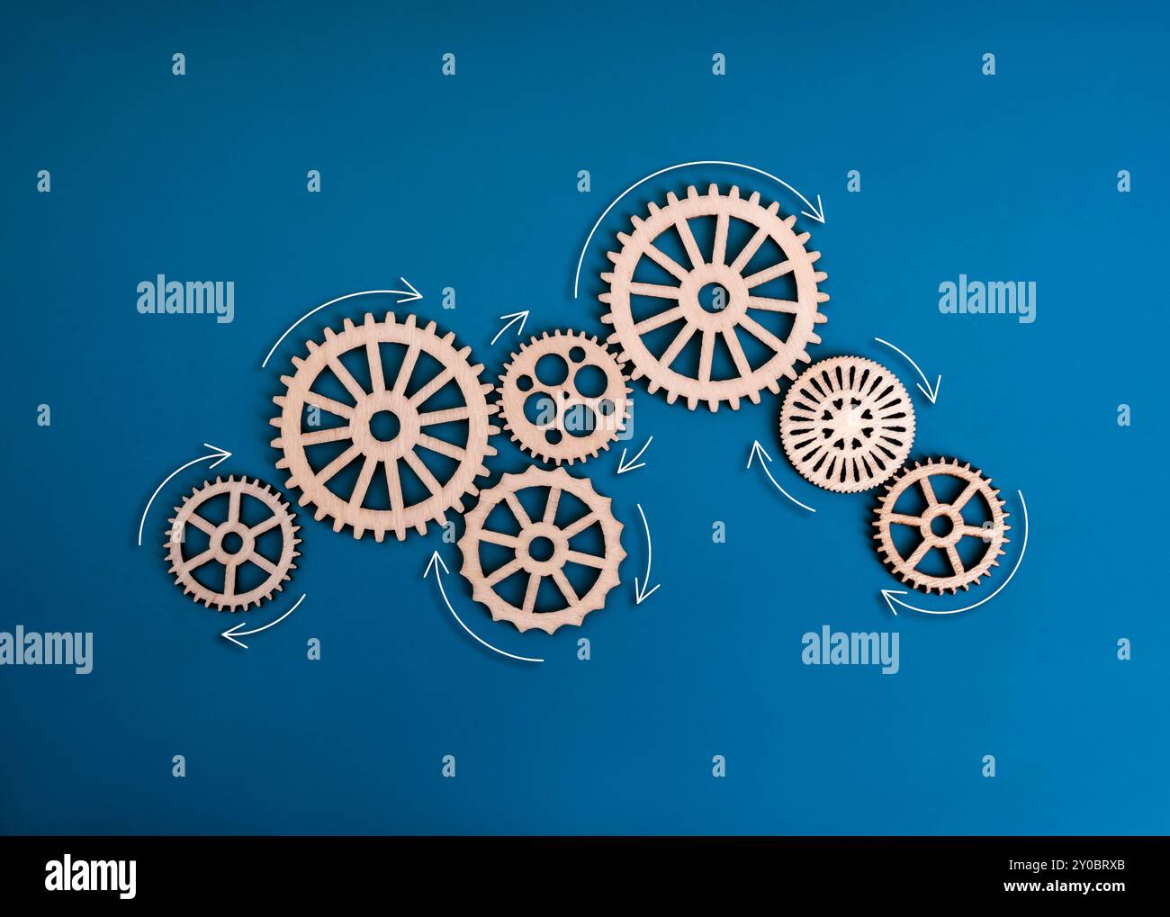 Teamwork, cooperation, business workflow system, strategy and ...