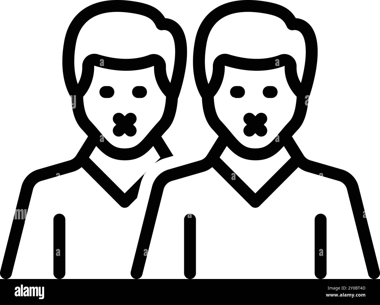 Censorship icon vector vectors Black and White Stock Photos & Images ...