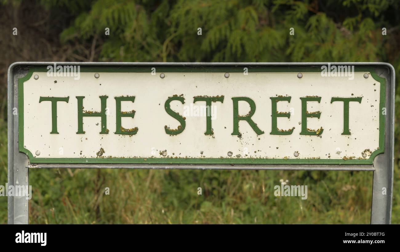 Sign: The Street, seen in Lower Halstow, Kent, England, UK Stock Photo ...
