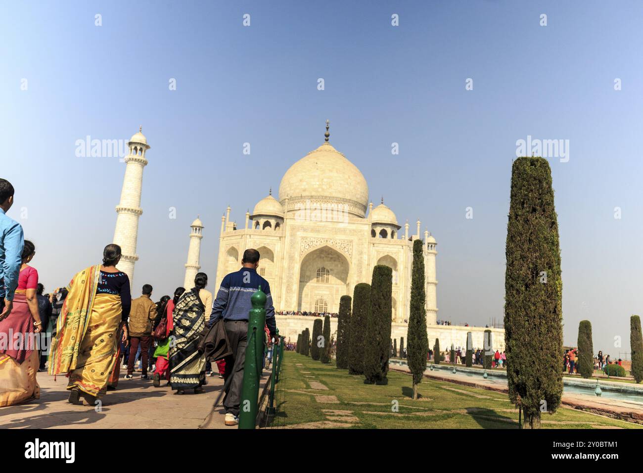The Taj Mahal in Agra, India is the most visited landmark in India ...