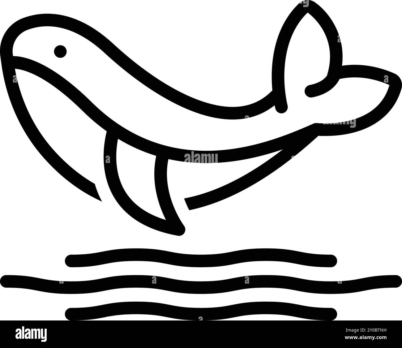 Icon for whale, humpback Stock Vector Image & Art - Alamy