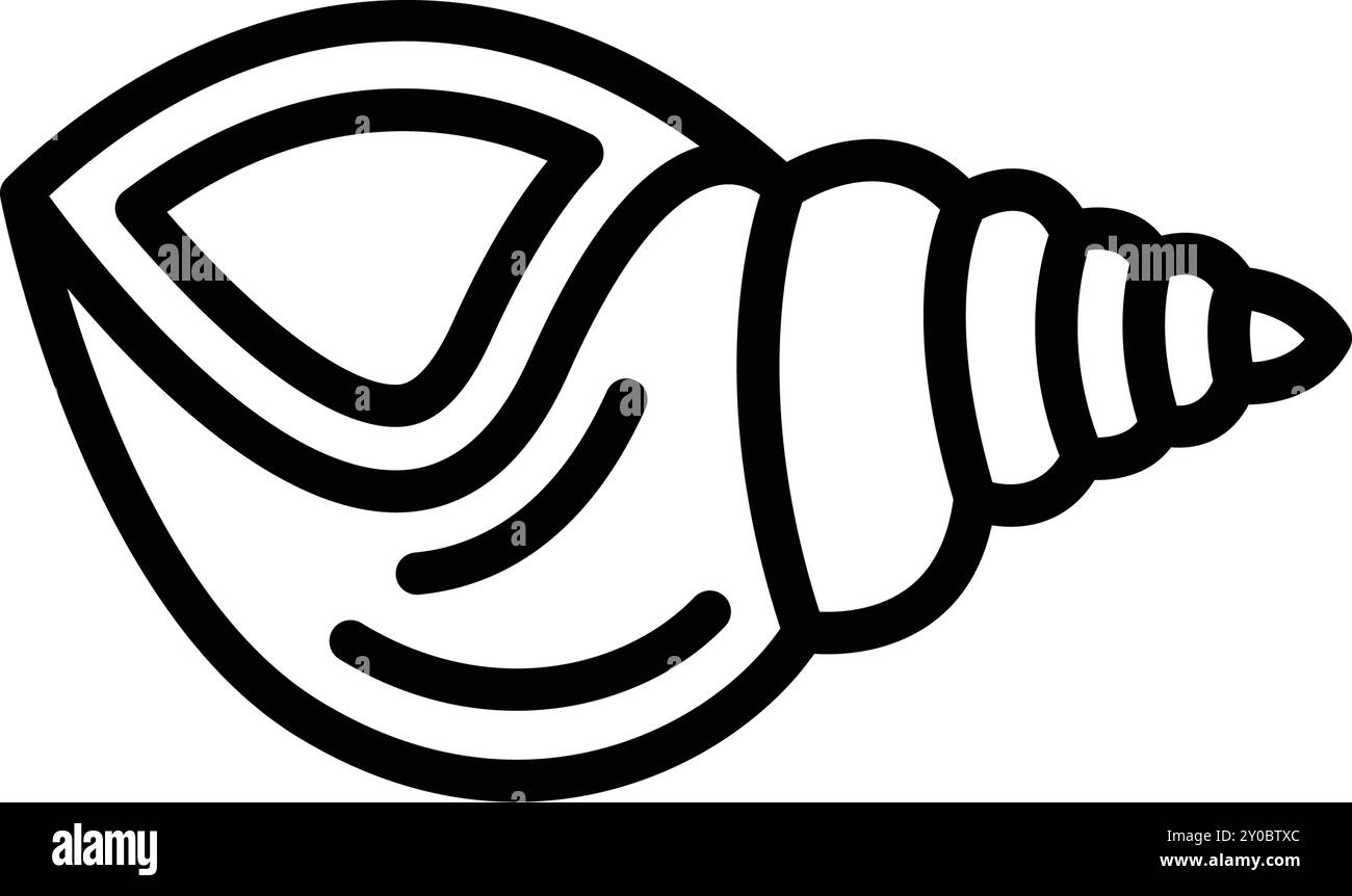 Icon for shell, conch Stock Vector Image & Art - Alamy