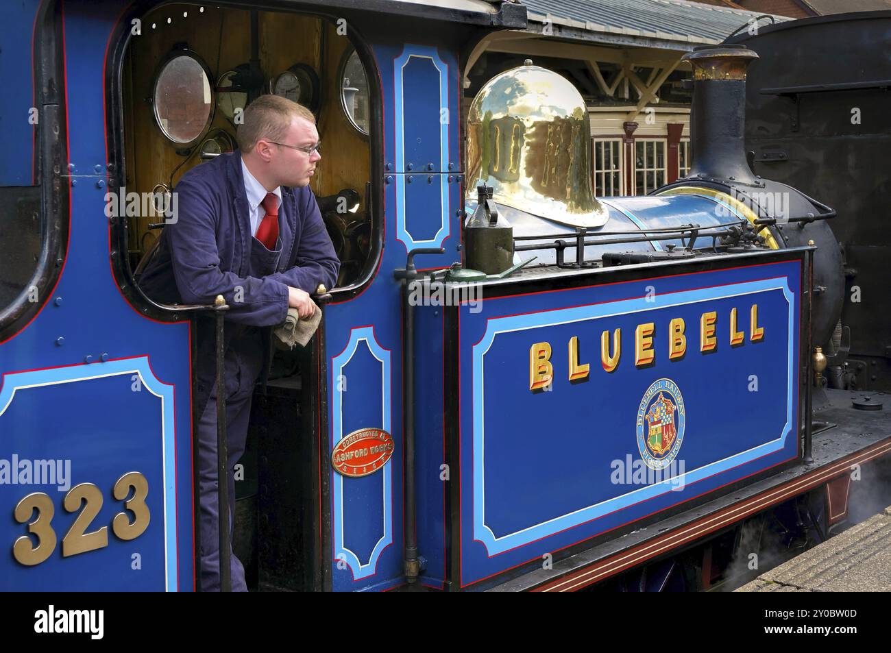 Bluebell Steam Engine at Sheffield Park Station Stock Photo - Alamy