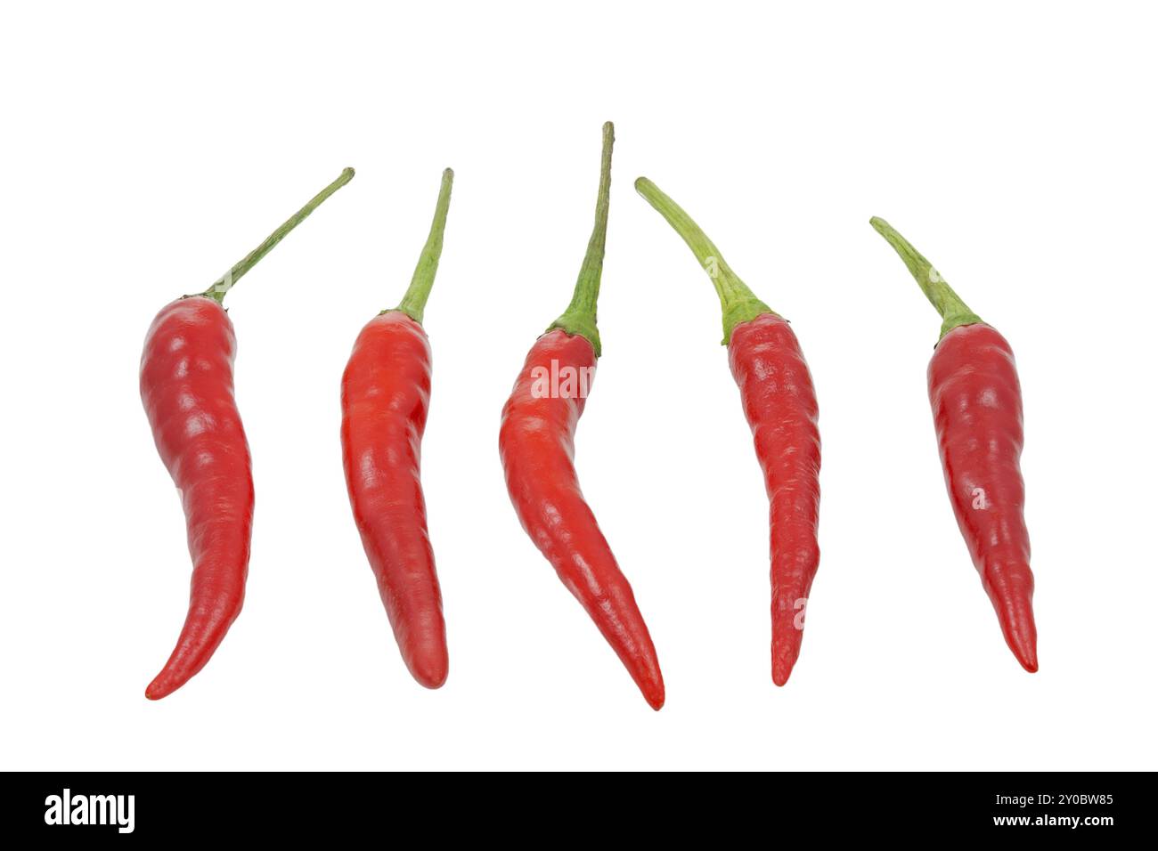 Five red chilli peppers hi-res stock photography and images - Alamy