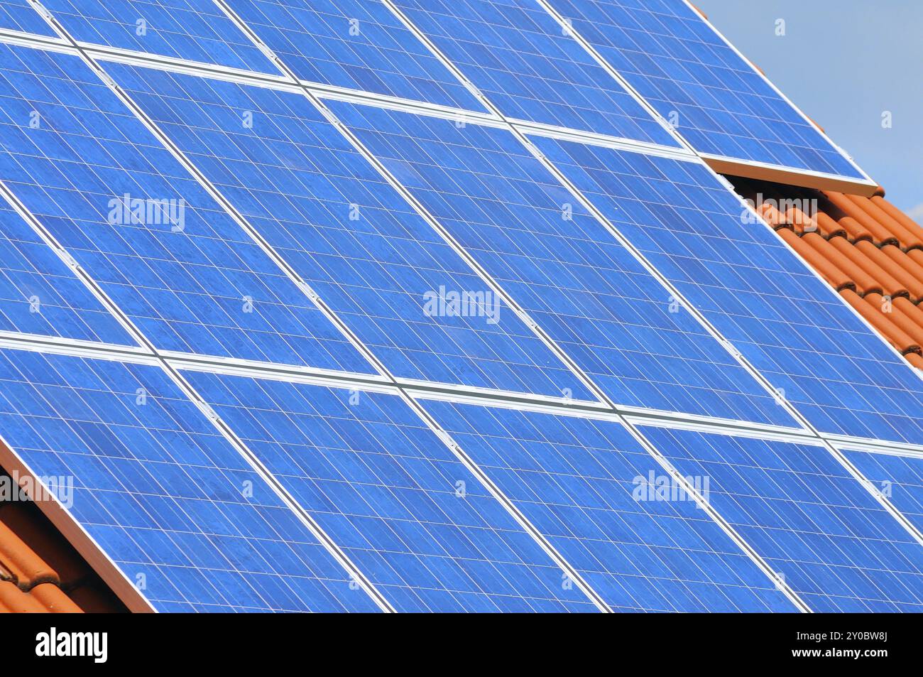 Photovoltaic system on a home Photovoltaic system on a home Stock Photo ...