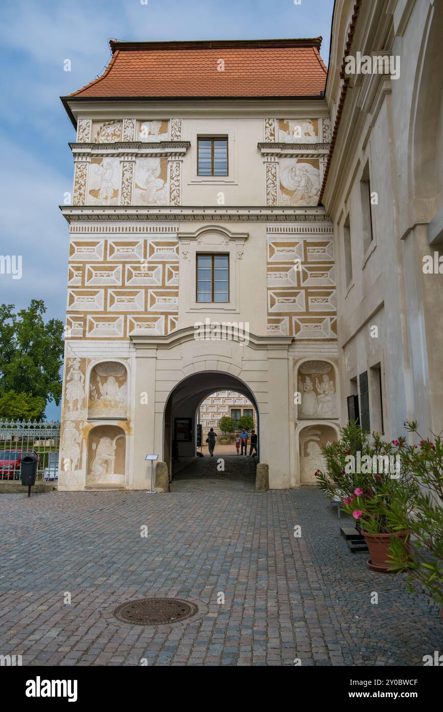 Litomysl castle, Czech Republic - August 26, 2024: litomysl hrad unesco ...