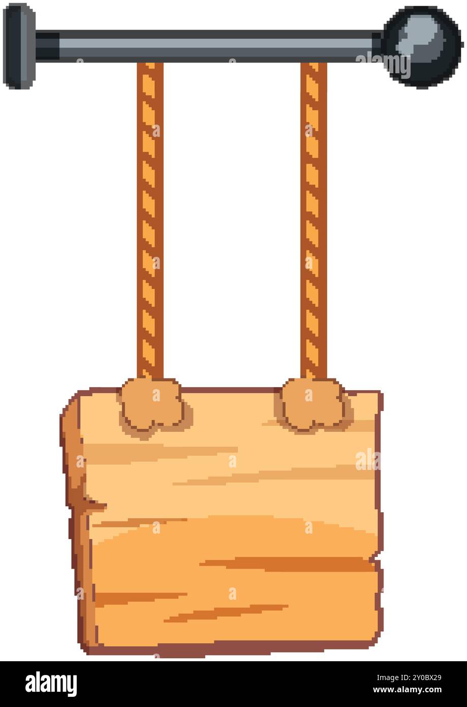 Wooden signboard hanging from a metal rod Stock Vector Image & Art - Alamy