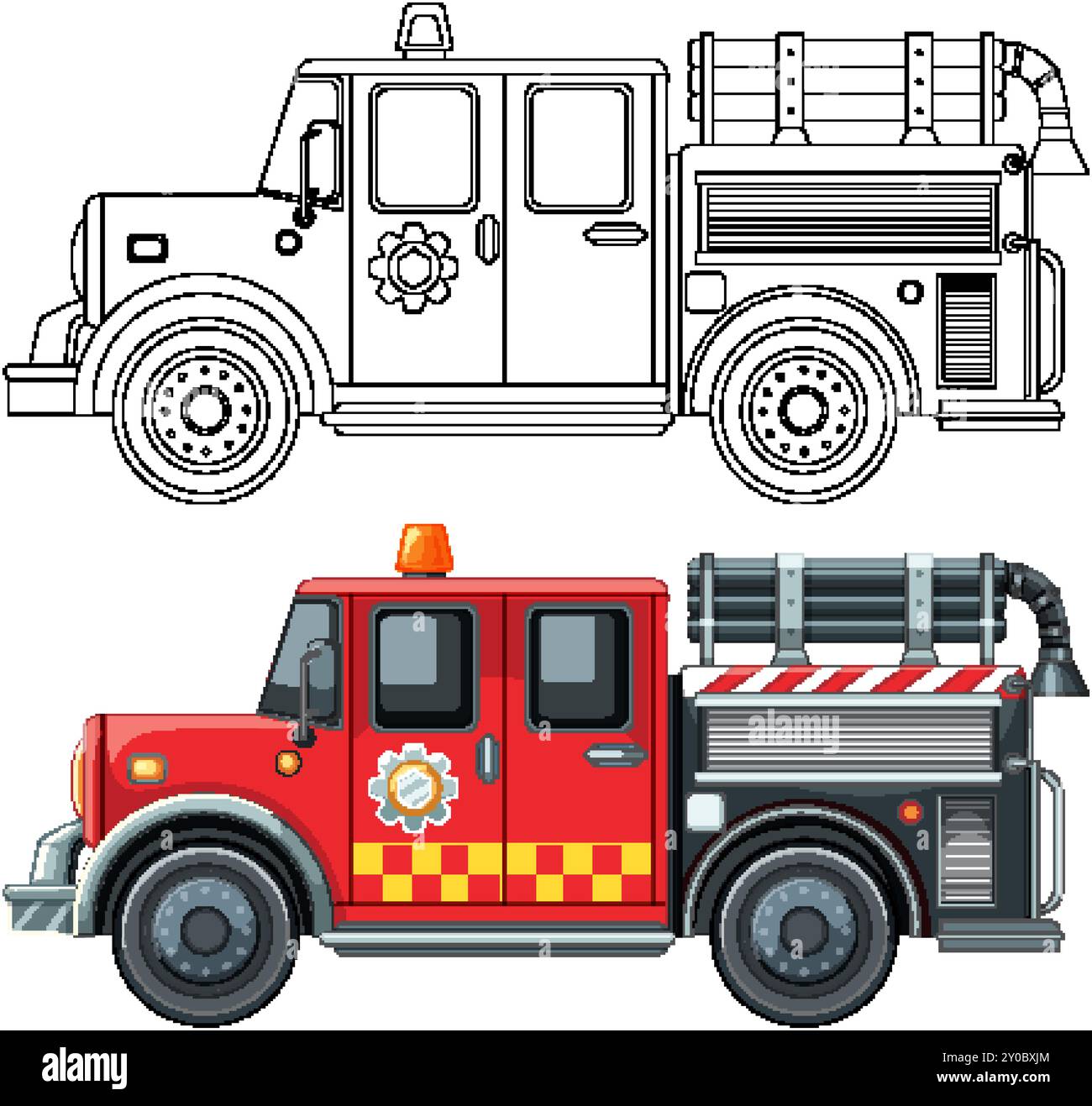 Firefighting operations Stock Vector Images - Alamy