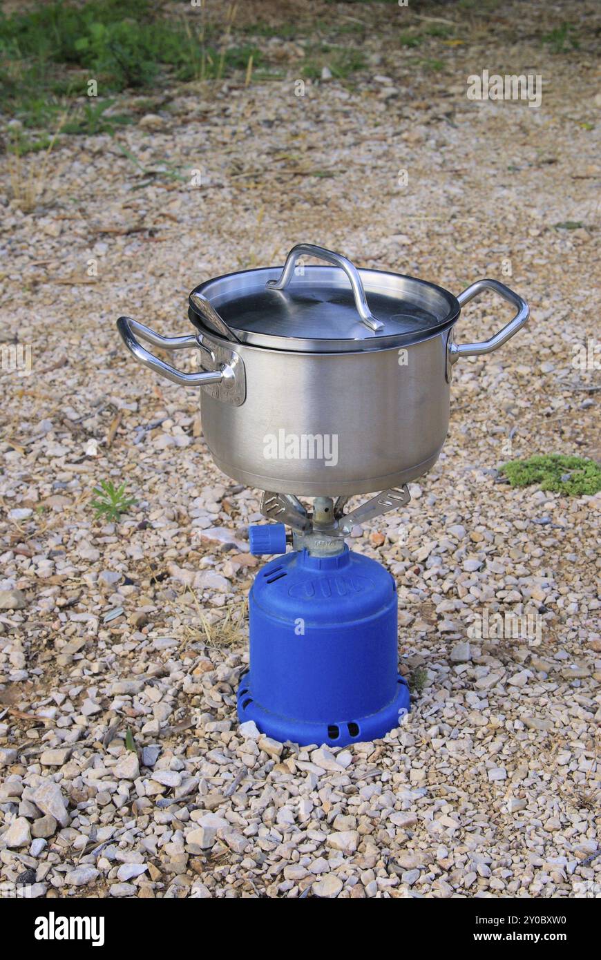 Camping cooker, camping cooker Stock Photo - Alamy