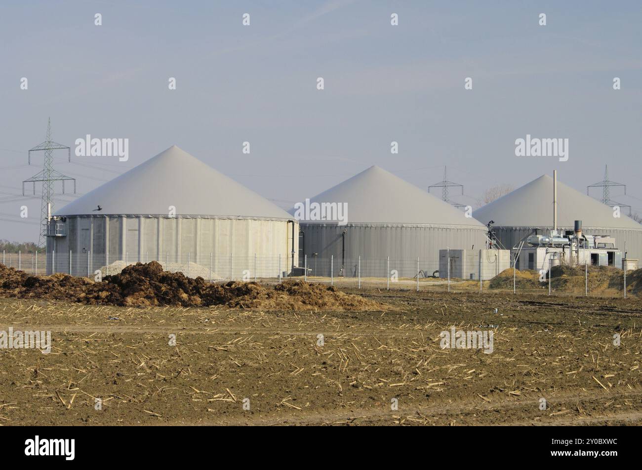 Biogas plant, biogas plant Stock Photo - Alamy