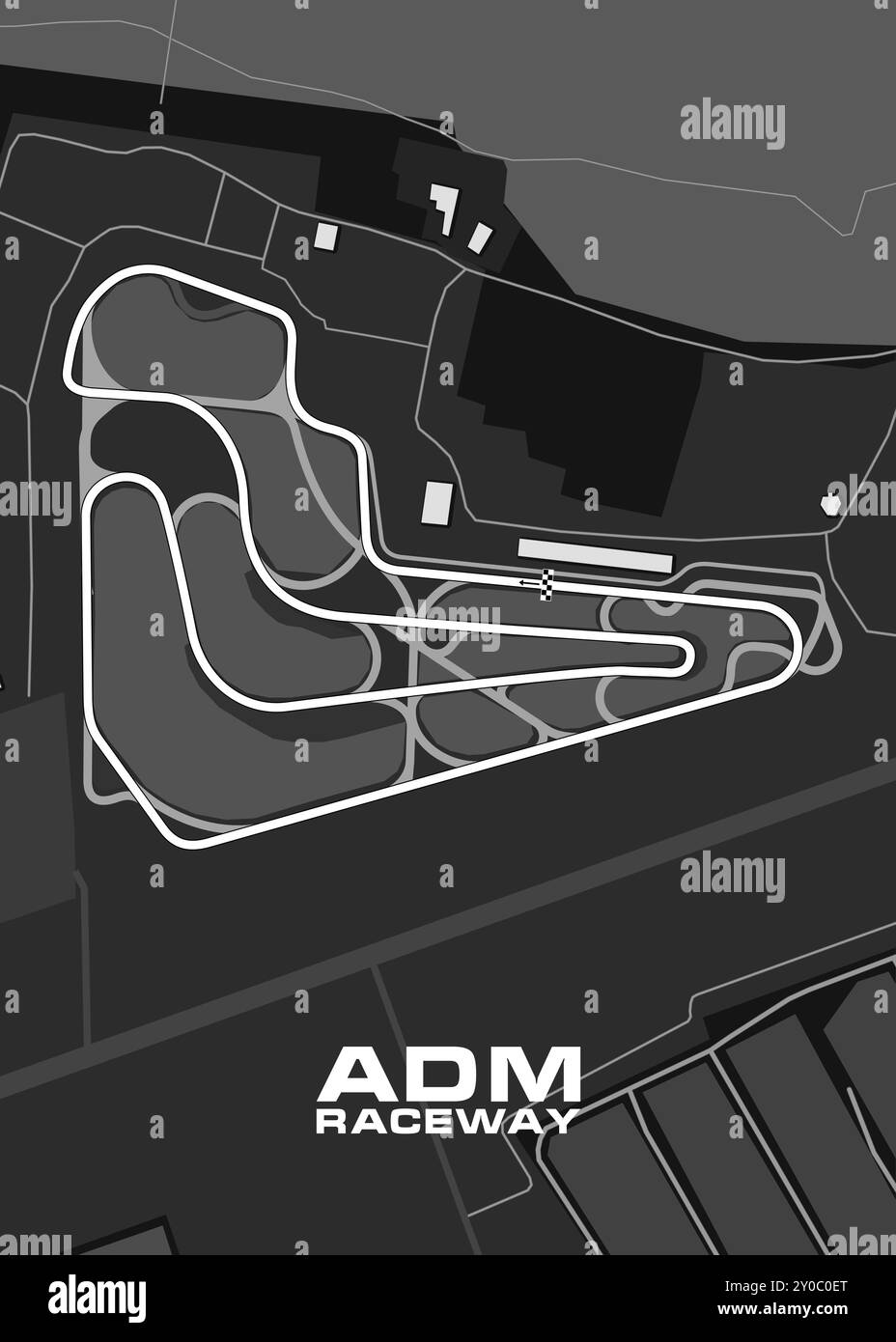 Raceway view Stock Vector Images - Alamy